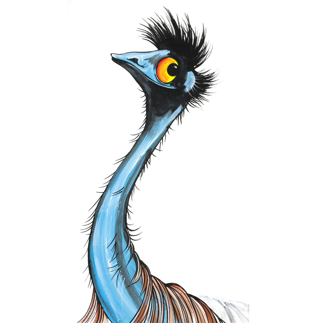 Emu Sticker 50cm. - Wendy Binks
