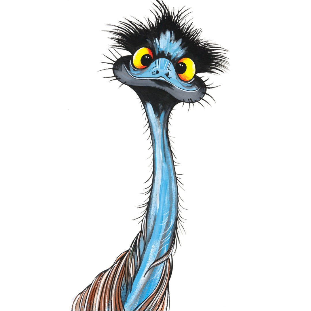 Emu Sticker 35cm - Wendy Binks