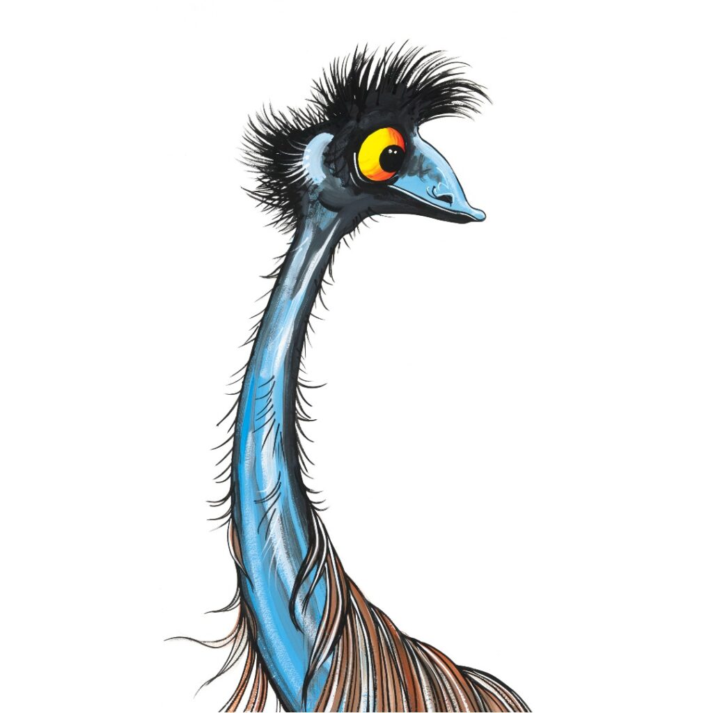 Emu Sticker 50cm. - Wendy Binks
