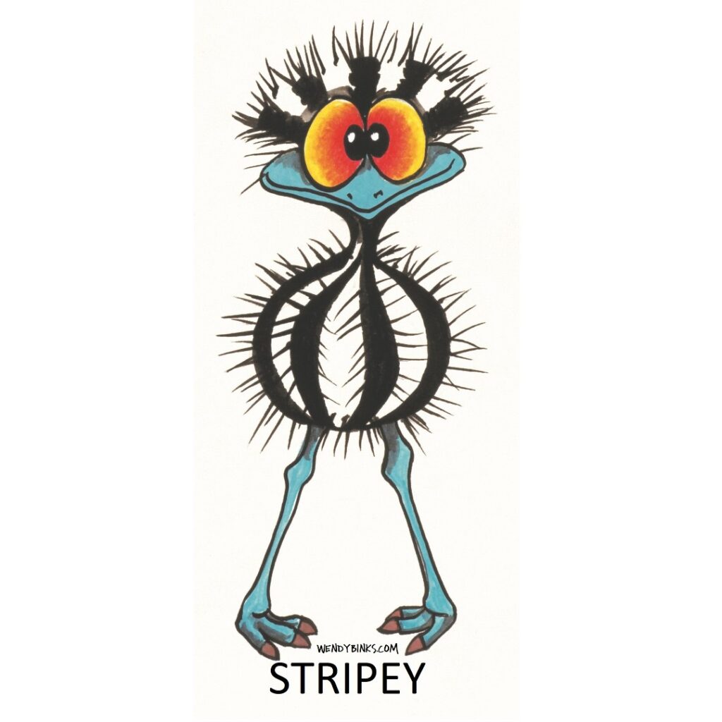 Stripey The Emu Sticker 30cm – Wendy Binks